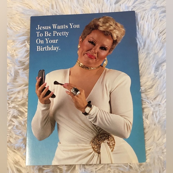 Party Supplies | Rare Vintage 8s Tammy Faye Bakker Ptl Birthday Card By ...